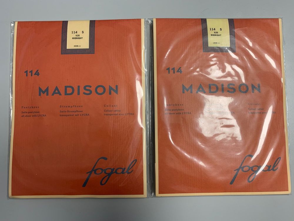 Fogal Strumpfhose Madison 15, S, midnight, im Duopack, NEU (Neu und ...