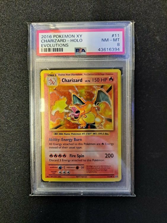 CHARIZARD HOLO PSA 8 XY EVOLUTIONS 2016 (Neu (gemäss Beschreibung)) in Basel für CHF 419 – mit ...