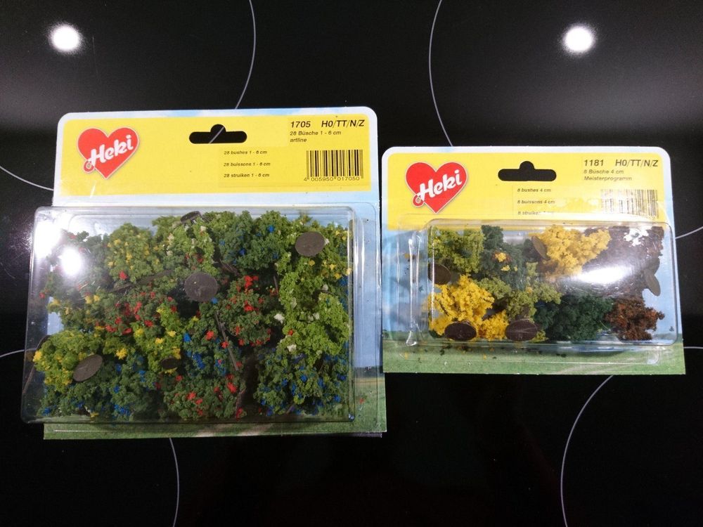 Heki Büsche 1705 & 1181 (Spur H0 bis Z) (Neu (gemäss Beschreibung)) in ...