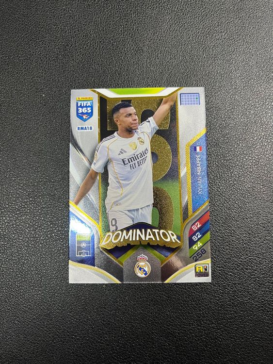 Panini Adrenalyn XL 2025 Kylian Mbappé RMA 18 (Neu (gemäss Beschreibung ...
