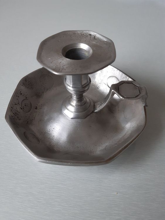 alter Zinn Kerzenständer / Kerzenhalter (Gebraucht) in Münchenbuchsee für CHF 11.5 – mit ...