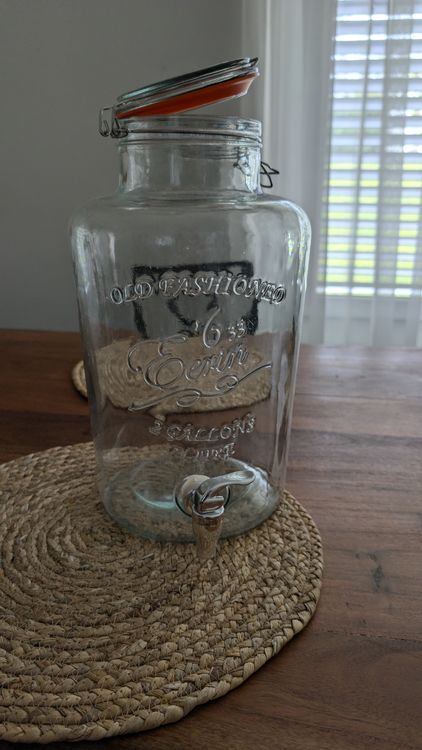 Vintage Style 7 L Glass Beverage Dispenser with Tap - Summer (Gebraucht ...