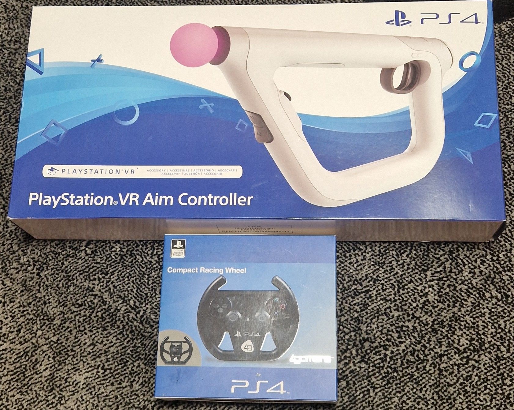 PS4 Aim Controller + Volant Compact Racing Wheel PS4 (Neuf (Voir description)) à Villars-sur ...