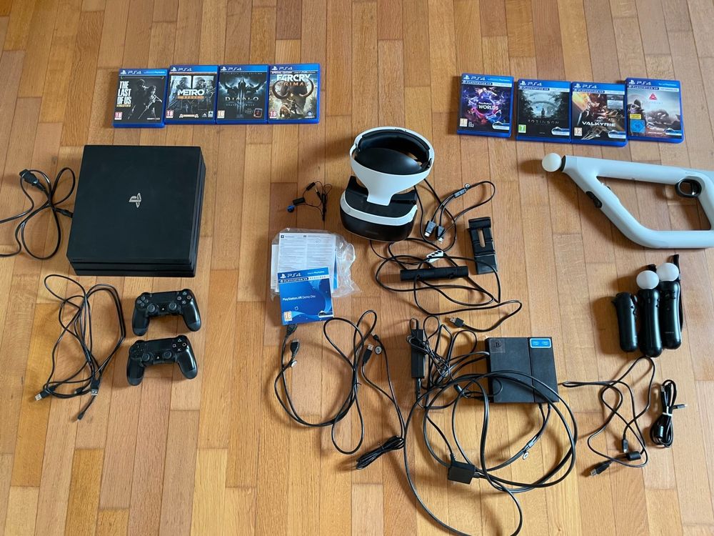 PS4 pro + PSVR + 8 Games | Kaufen auf Ricardo