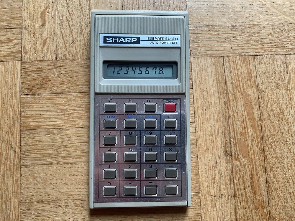 Sharp ELSI MATE EL-211 Vintage Taschenrechner (Gebraucht) in Adliswil für CHF 12 – mit Lieferung ...