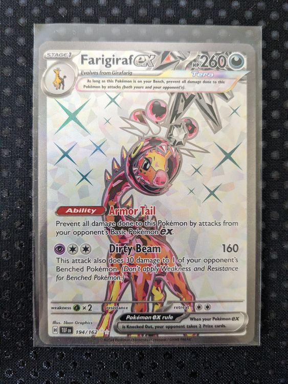 Pokémon Temporal Forces - Farigiraf EX 194/162 ( EN ) ab 1Fr | Kaufen auf Ricardo