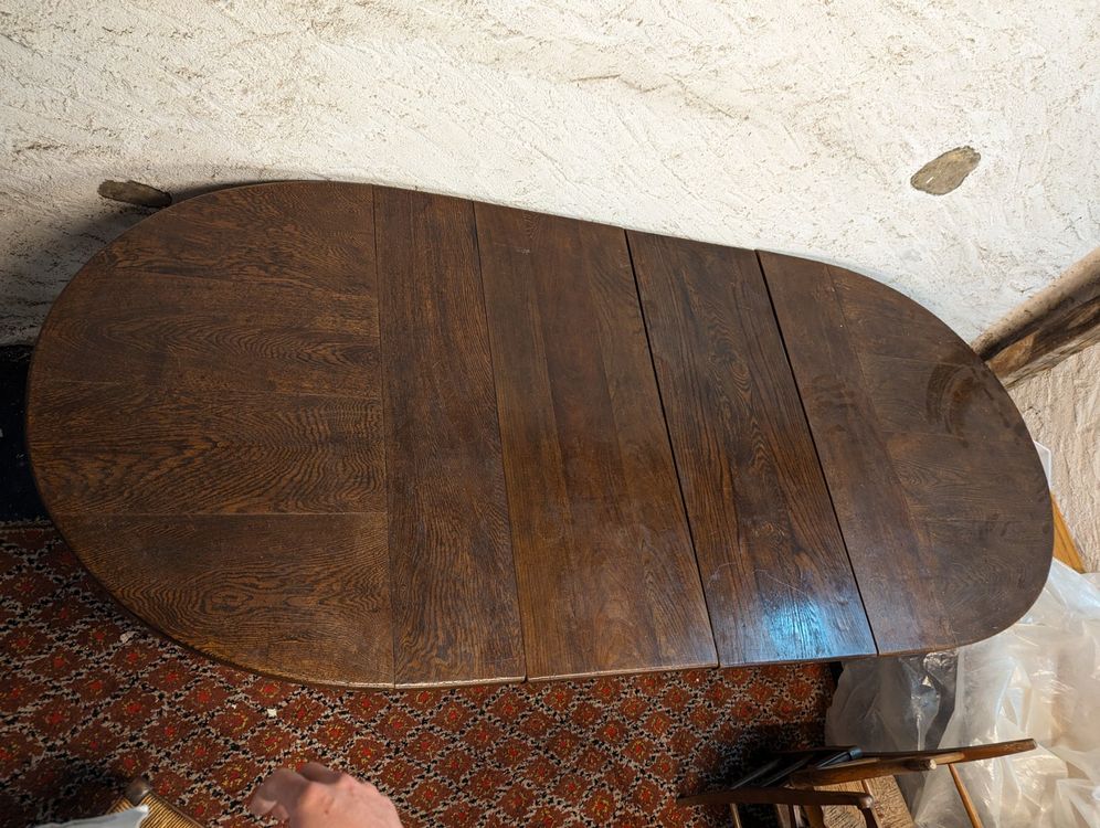 Grande Table rustique en chêne Massif avec 2 rallonges | Kaufen auf Ricardo