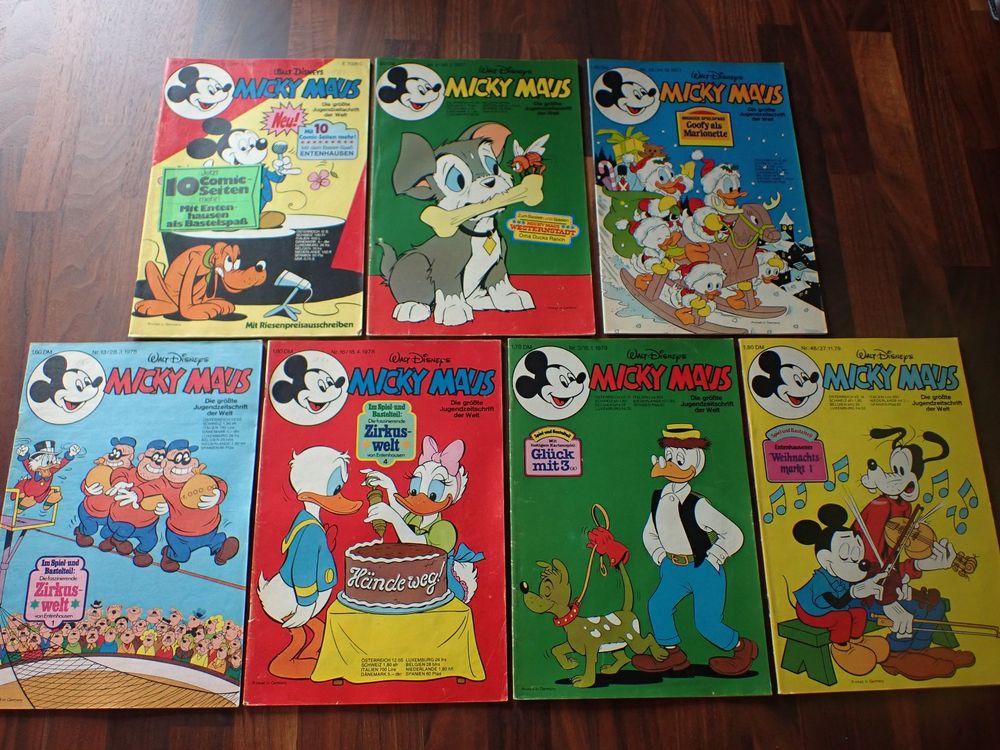 antike MICKY MAUS Comic Hefte 70er mit Beilagen Zustand gut | Kaufen auf Ricardo