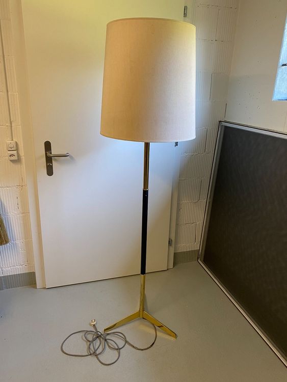 Antike Messing-Stehlampe mit Schirm | Kaufen auf Ricardo