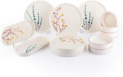 Geschirrset 6 Personen zum Frühstück – 14 teiliges TellerSet | Kaufen auf Ricardo