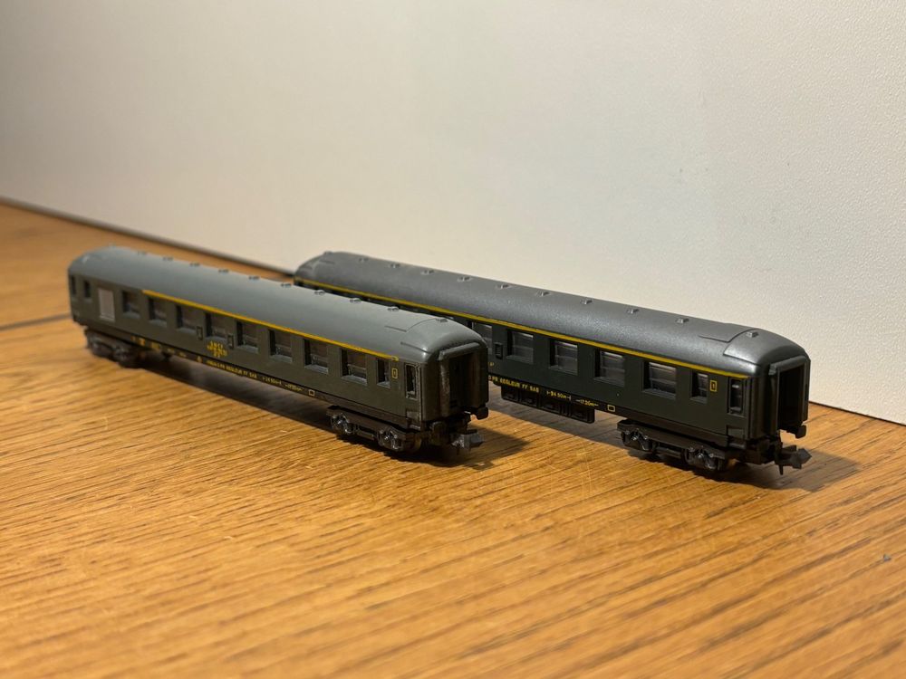 *e1107: 2 Personenwagen SNCF (Spur N) (Gebraucht) in Birsfelden für CHF ...