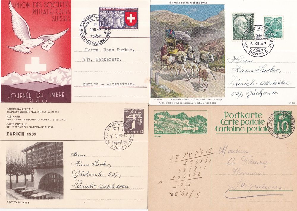 25 Stk. Alte CH Postkarten, Karten (Gebraucht) in Münchwilen AG für CHF 4 – mit Lieferung auf ...