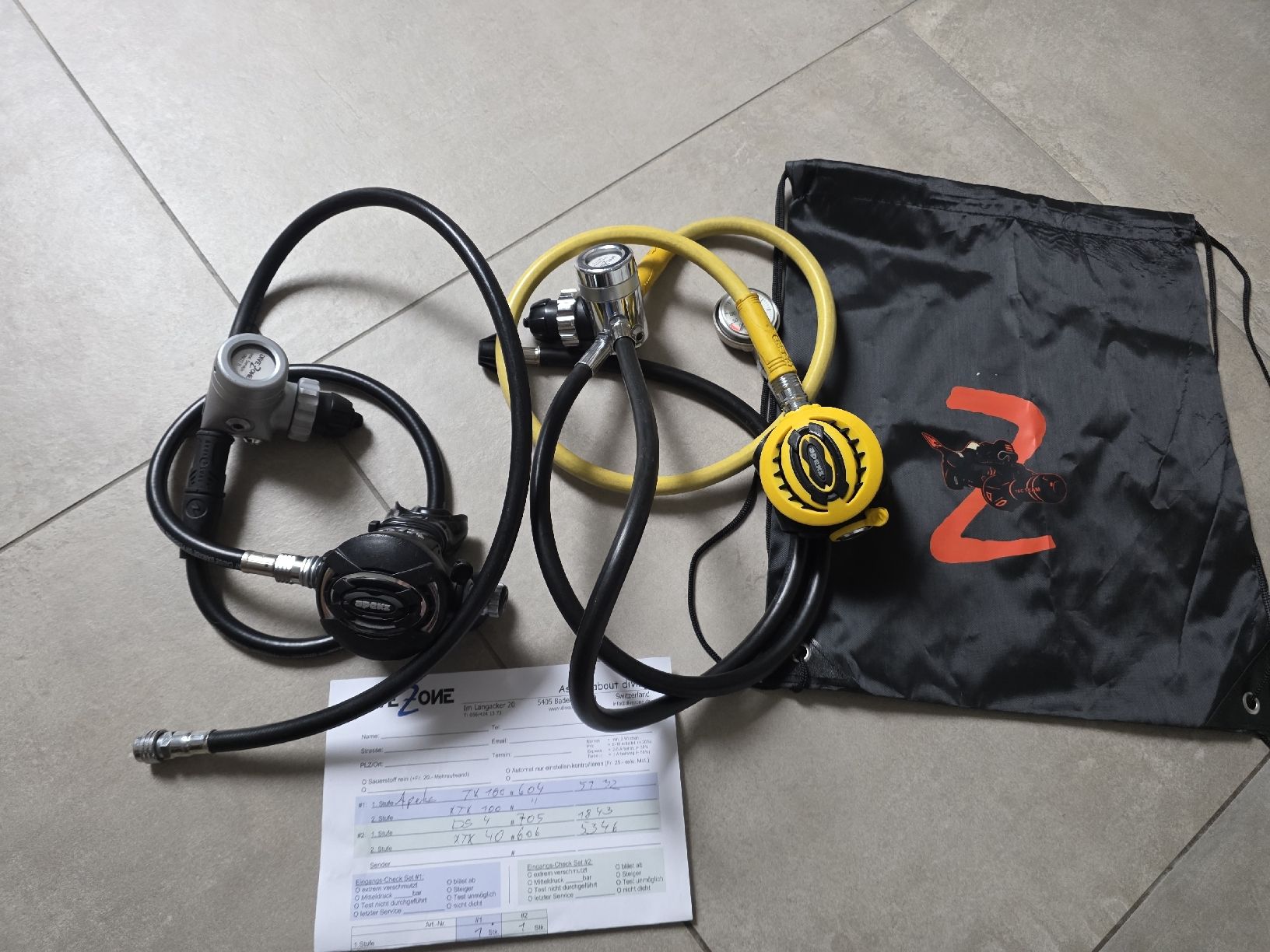 Apeks XTX 100 Kaltwasser Atemregler Set Revision 06/26 (D'occasion) à ...