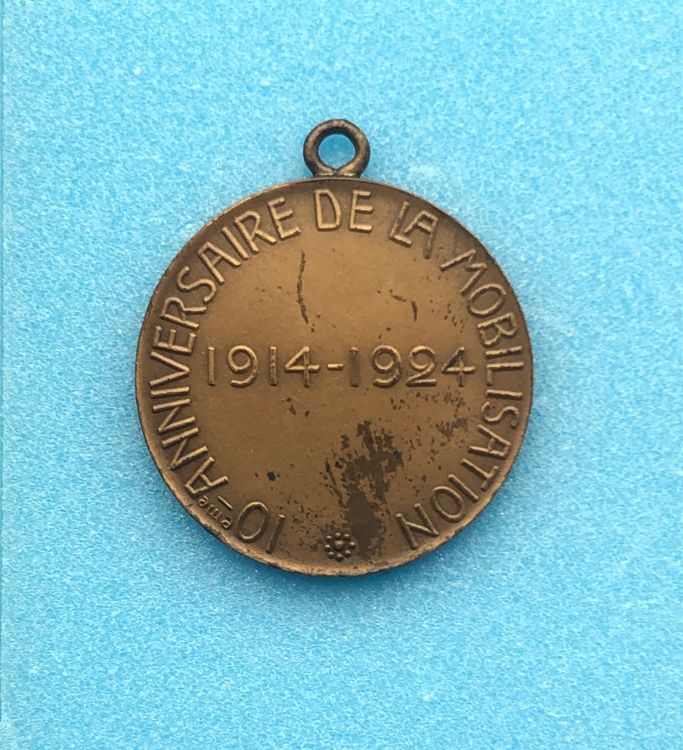 Militär Medaille 10me Anniversaire Mobilisation 1914-1924 | Kaufen auf Ricardo