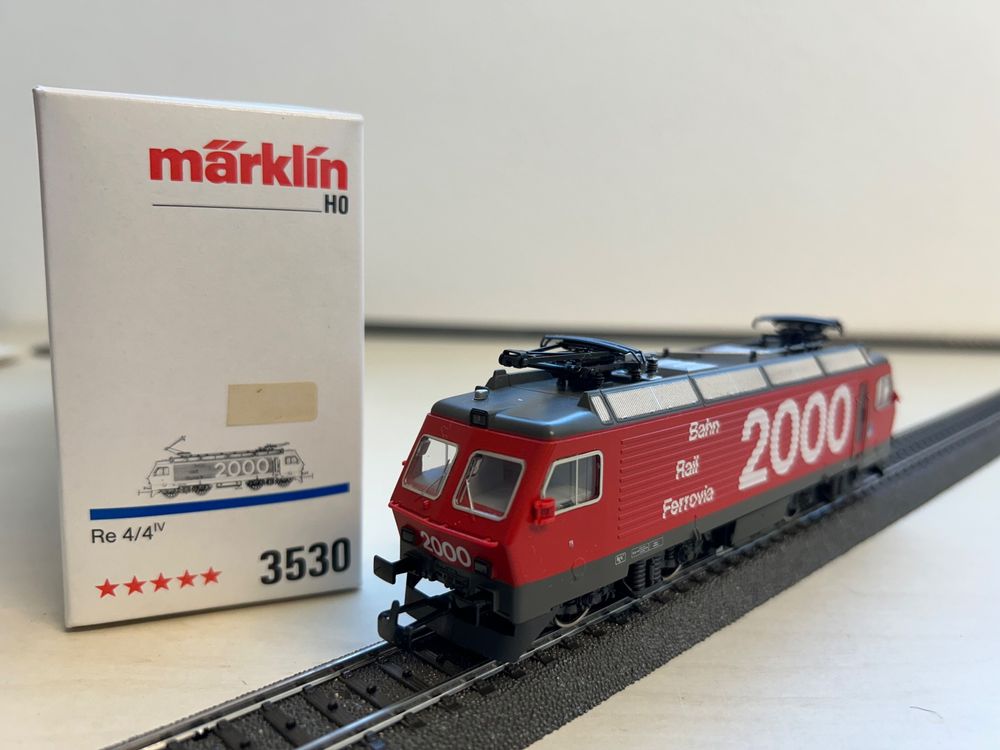 Märklin 3530 E-Lok Re 4/4 IV SBB Bahn 2000 H0 WS (Neu und ...