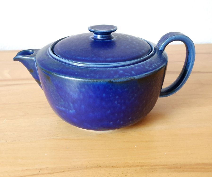 Langenthal Porzellan Blue Ocean Teekanne Teekrug flach TOP (Gebraucht ...