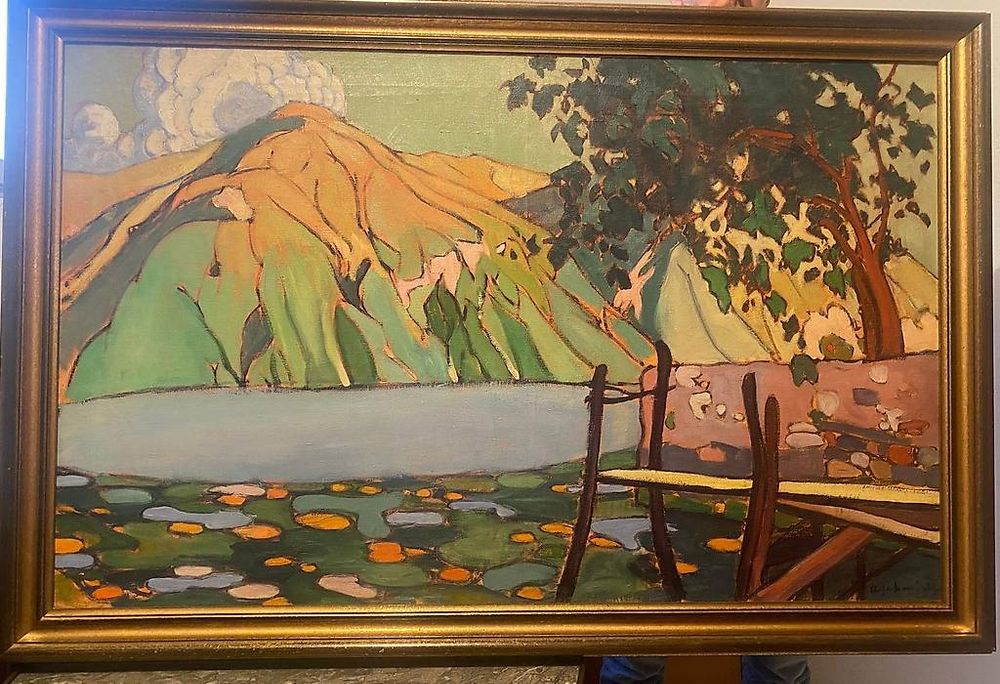 In Vendita: Dipinto ad Olio di Antoine Schmidt (Gebraucht) in Pura für CHF 5999 – nur Abholung ...