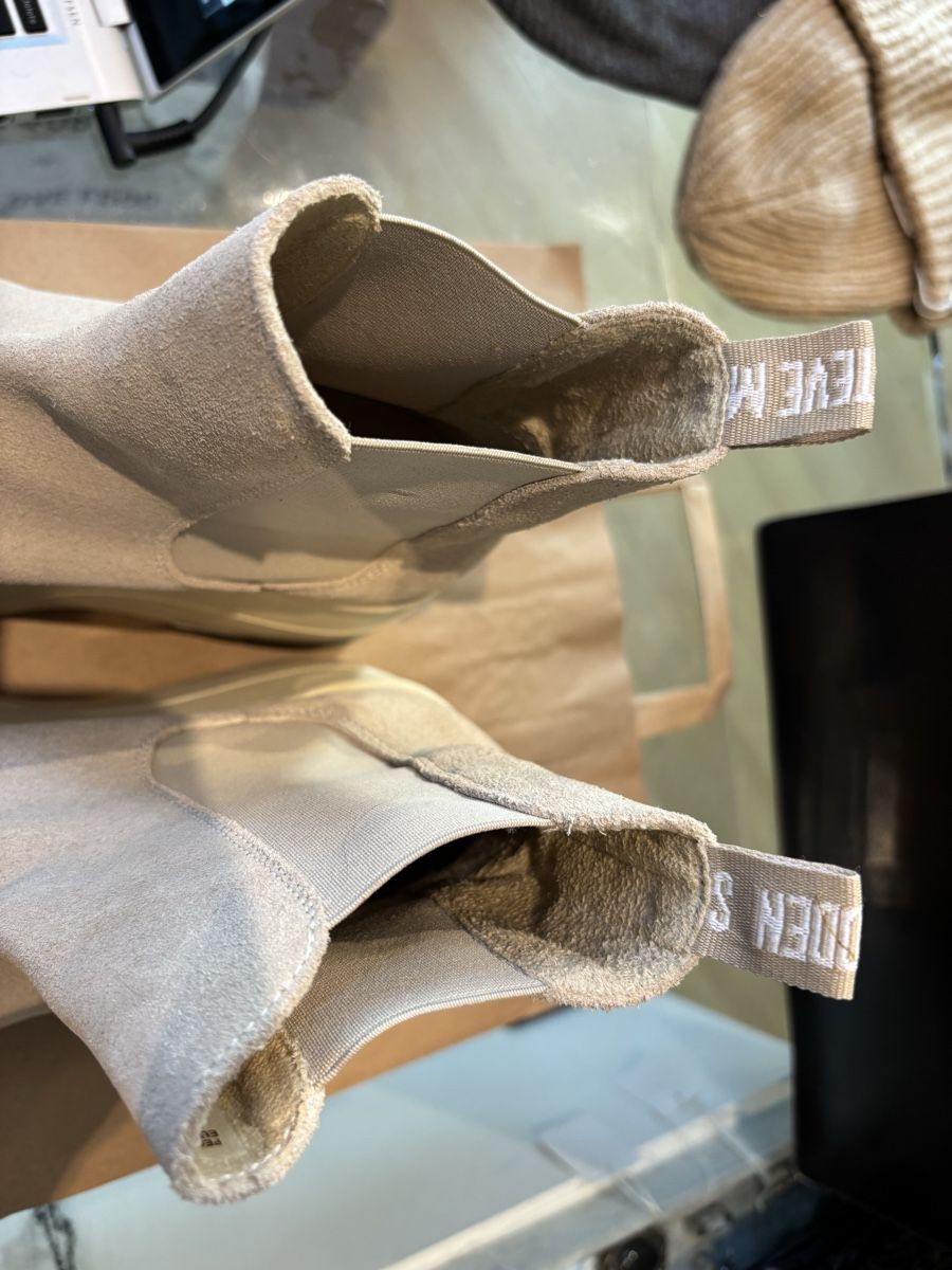 Steve Madden Boots Gr.39, Beige Veloursleder - Neuwertig! (Neu (gemäss ...