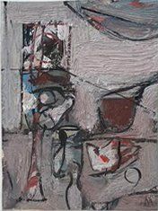 Walter Emil Müller. Abstraktion, 1947. Öl auf Papier (Gebraucht) in Zumikon für CHF 60 – mit ...