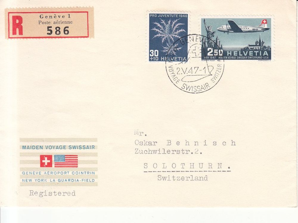 SLH SF 47.5 b Genf - Washington - Genf - Solothurn (Gebraucht) in ...
