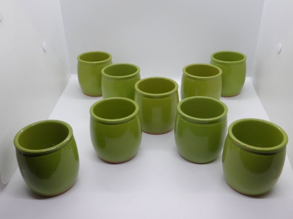 Pots de yaourt 9 pièces CERMER terre cuite vert (D'occasion) à ...