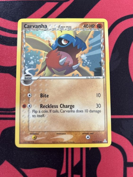 Carvanha (Kanivanha) Delta Species Pokemon (Gebraucht) in Arbon für CHF ...