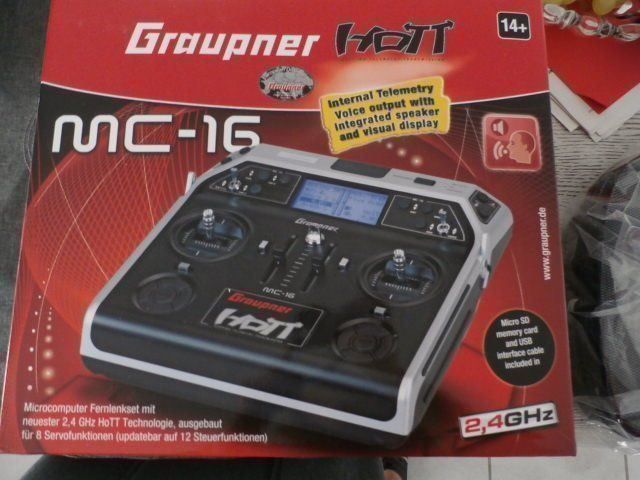Graupner Hott MC-16 + Pult (Neu und originalverpackt) in für CHF 245 – mit Lieferung auf Ricardo ...
