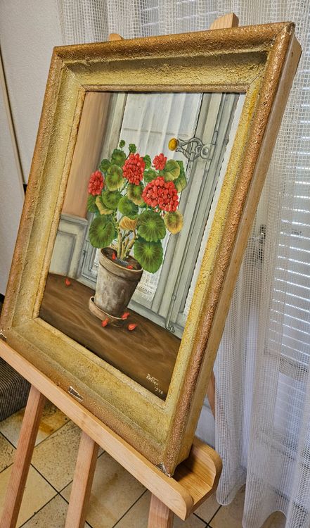 Ölgemälde EWeber 1948 Stillleben Blumen Gemälde Kunst | Kaufen auf Ricardo