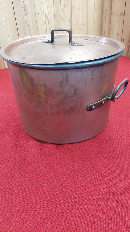Antike grosse Kupferpfanne mit Deckel (Gebraucht) in Münchenbuchsee für CHF 39 – nur Abholung ...