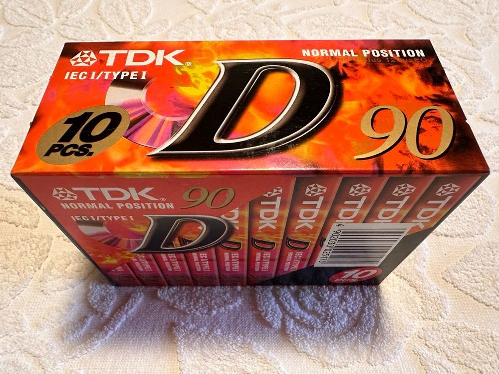 TDK D-90EB Normal Position Kassetten, 10 Stk. NEU (Neu und ...