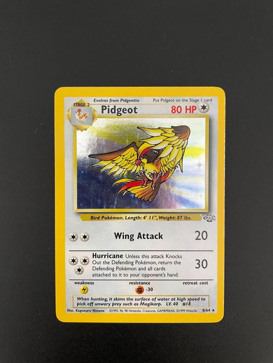 Pokémon Jungle Pidgeot Holo 8/64 (Gebraucht) in Zürich für CHF 15 – mit ...