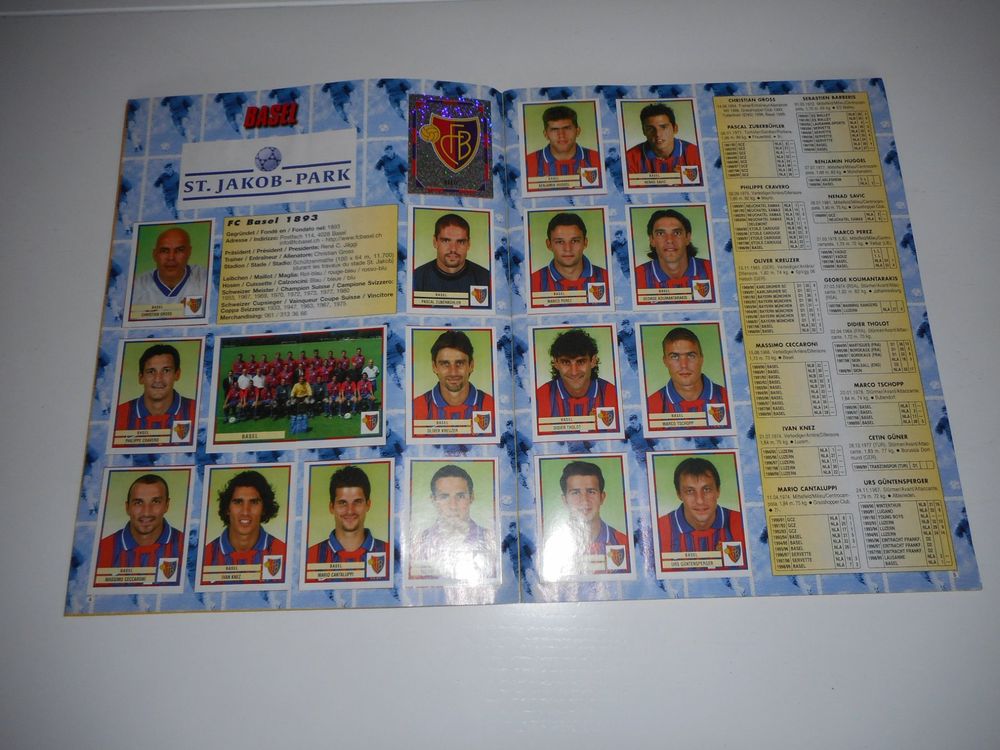 Panini Football Album 2000 komplett/Fussball/Schweizer NL (Gebraucht ...
