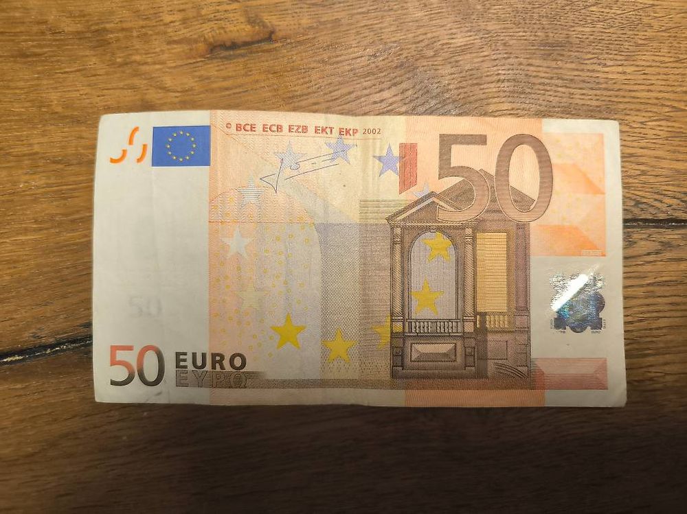 Euro 50 2002 Issue, Signature 2, J. C. Trichet. (Gebraucht) in Koblenz ...