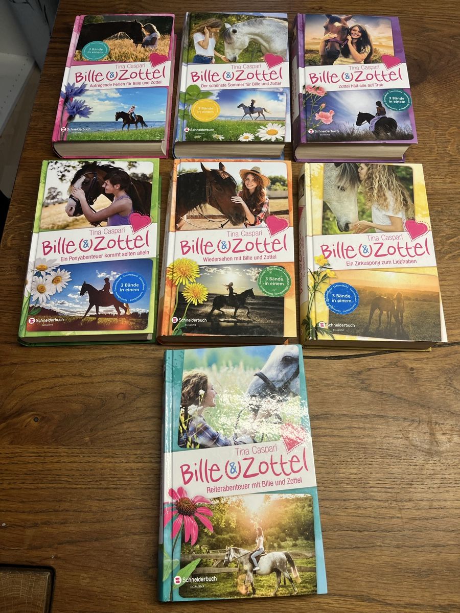 Bille & Zottel Bücher-Sammlung (7 Bände) für Pferdefreunde! (Gebraucht ...