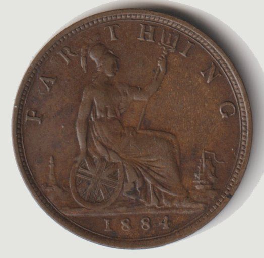 1884 Farthing Grossbritannen Münze Antik No.2 | Kaufen auf Ricardo