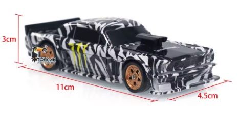 Mini-Drift-Monster: Hoonigan Ford Mustang 1:43 RC Car (Neu und ...