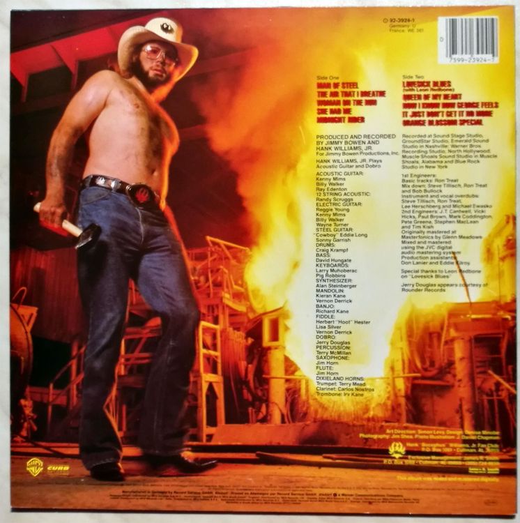 Hank Williams Jr. - Man of steel LP (Neu (gemäss Beschreibung)) in ...