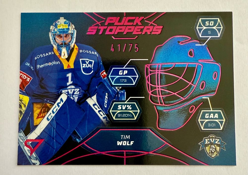Sportzoo - Puck Stoppers Tim Wolf - EV Zug (Neuf (Voir description)) à ...