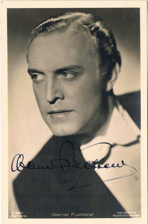 Werner Fuetterer 1907-91 Autogramm Vintage Foto 9x14cm | Kaufen auf Ricardo