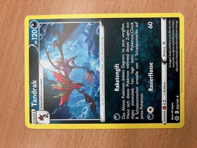 Pokemon Tandrak 082/159 r (Gebraucht) in Ruggell für CHF 0.4 – mit ...