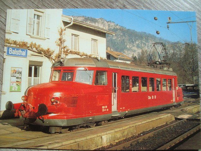OeBB Oensingen-Balsthal Bahn RBe 2/4 202 Roter Pfeil (ex SBB (Neu und ...