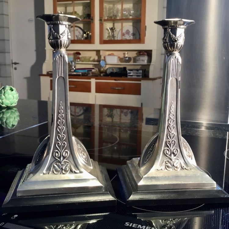 JUGENDSTIL 2 KERZENLEUCHTER UM 1900 (Gebraucht) in Biglen für CHF 59 – mit Lieferung auf Ricardo ...