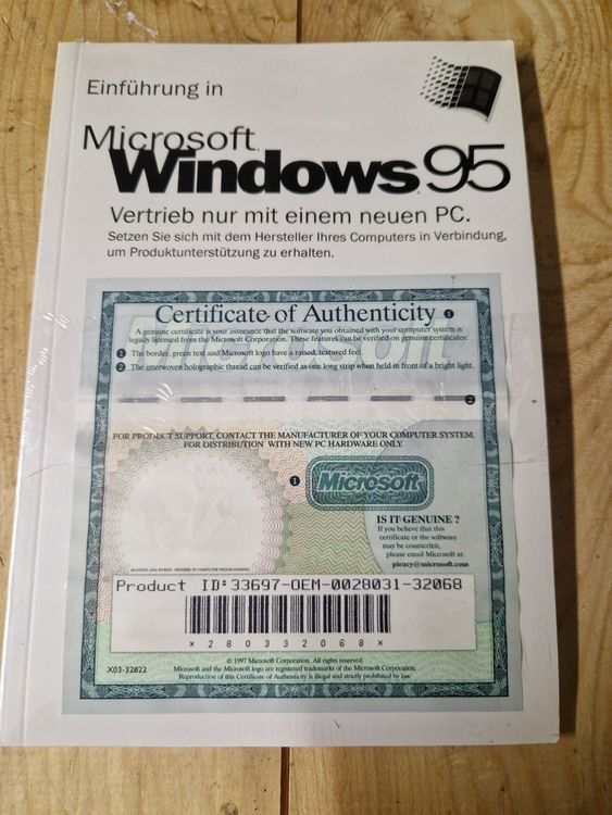 Microsoft Windows 95 Dokument (Gebraucht) in Zuzwil BE für CHF 7 – mit Lieferung auf Ricardo kaufen