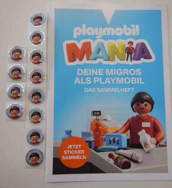 Playmobil Mania Migros, 12 Sticker/Kleber | Kaufen auf Ricardo