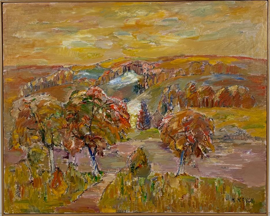 Henryk Krych (1905-1980) Grosses Gemälde (Gebraucht) in Root für CHF ...