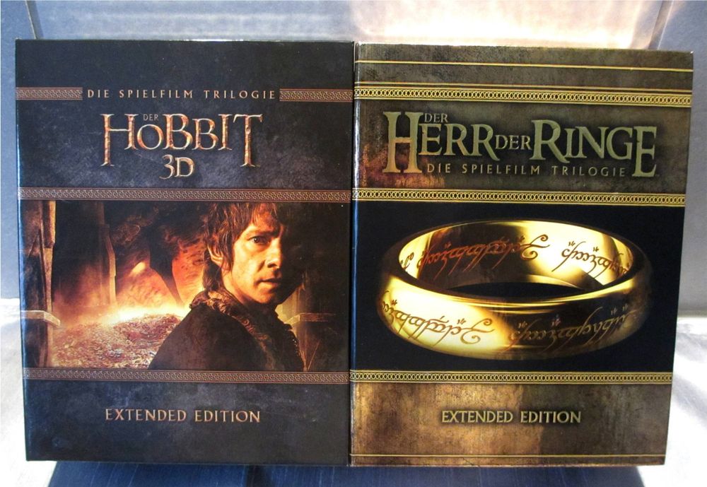 Bluray Herr der Ringe & Hobbit nur 3D Extended Trilogien | Kaufen auf ...