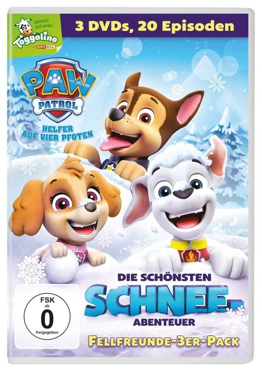 Paw Patrol - Die Schönsten Schnee-Abenteuer - 3-DVDs-Set | Kaufen auf ...