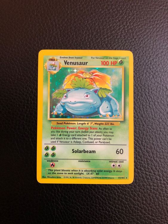 Base Set Venusaur Holo 15/102 Ab 1 | Kaufen auf Ricardo