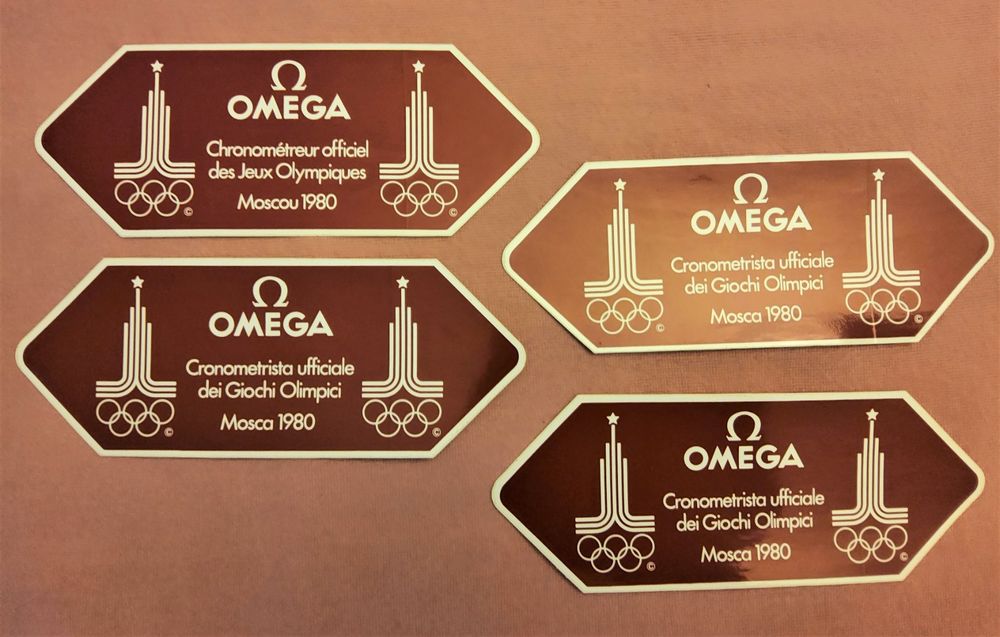 28 Vintage Offizielle OMEGA SPORTS TIMING Stickers (Neu (gemäss ...