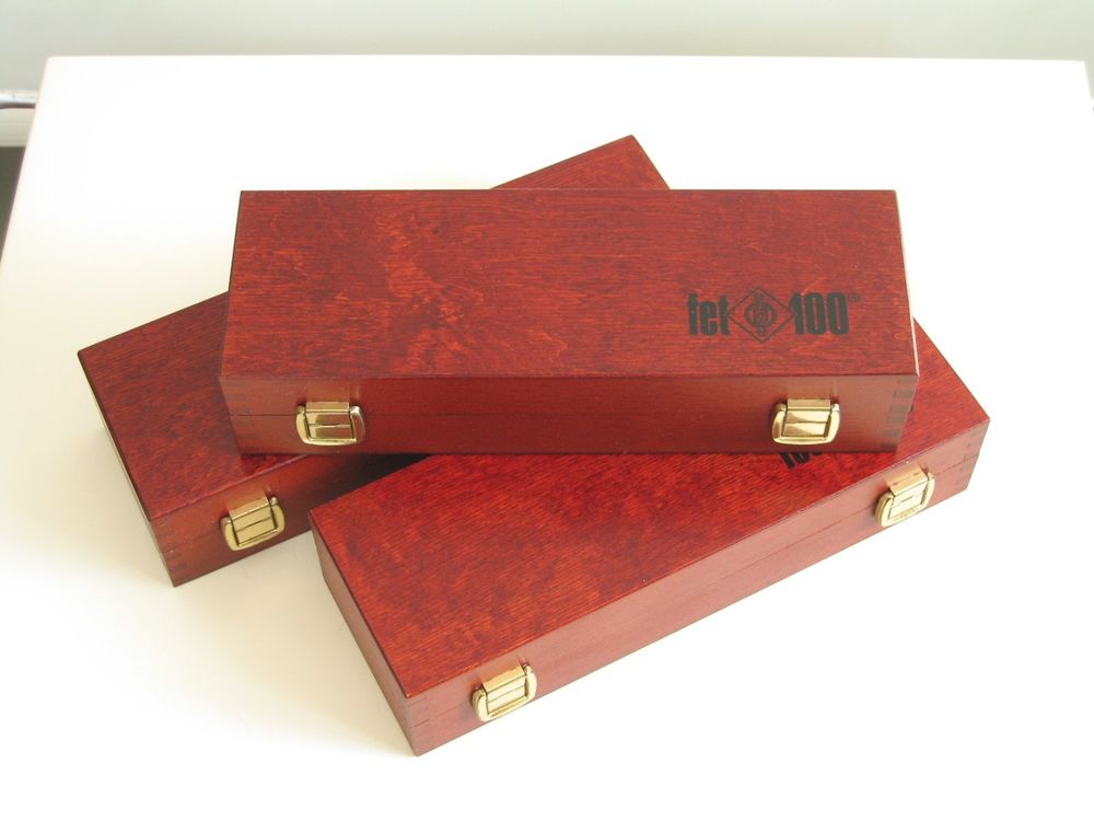 3x Neumann Mikrofon Holz-Box - für die Neumann fet 100 (Neu (gemäss ...